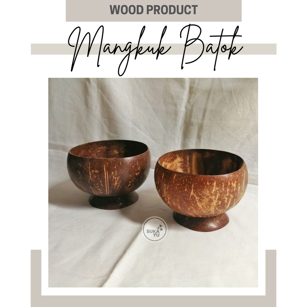 Jual Mangkuk Batok Kelapa / Mangkuk Tempurung Kelapa / Mangkok Batok ...