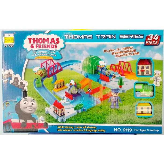 Jual MAINAN ANAK THOMAS AND FRIENDS TRAIN SET 34 PCS KODE 2119 | Shopee ...