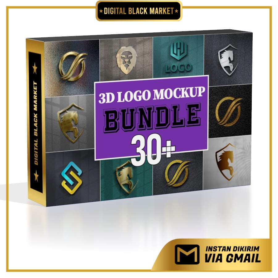 Jual ID6824 - Luxury 3d Logo Mockup Bundle V.05 | Shopee Indonesia