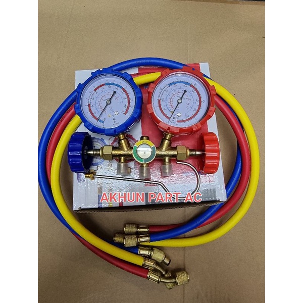 Jual MANIFOLD DOUBLE STARMEC R22,,R134,,R404 DAN R407 | Shopee Indonesia