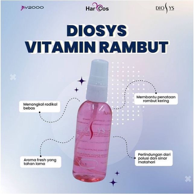 Jual Diosys Serum Pelindung Rambut Vitamin Rambut Plus Vit E 60ml ...