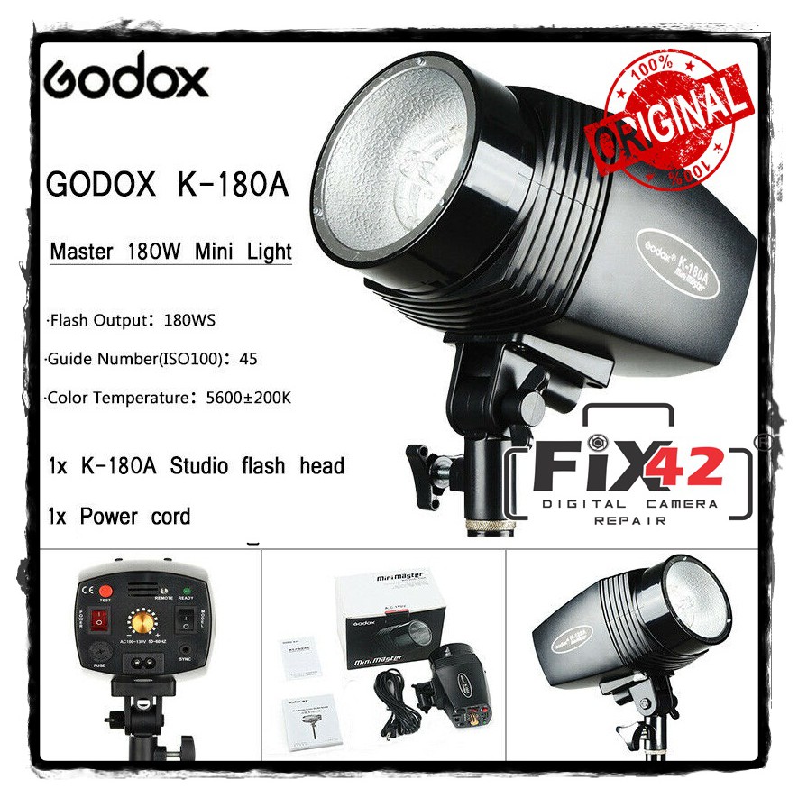 Jual Lampu Flash GODOX K-180A Mini Master Studio Flash 180WS | Shopee ...