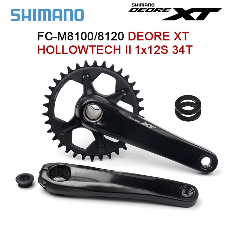 Jual PREORDER Shimano 12 Speed DEORE XT M8100 170MM 3D Hollow Crankset Narrow Wide Chainring 34T ...