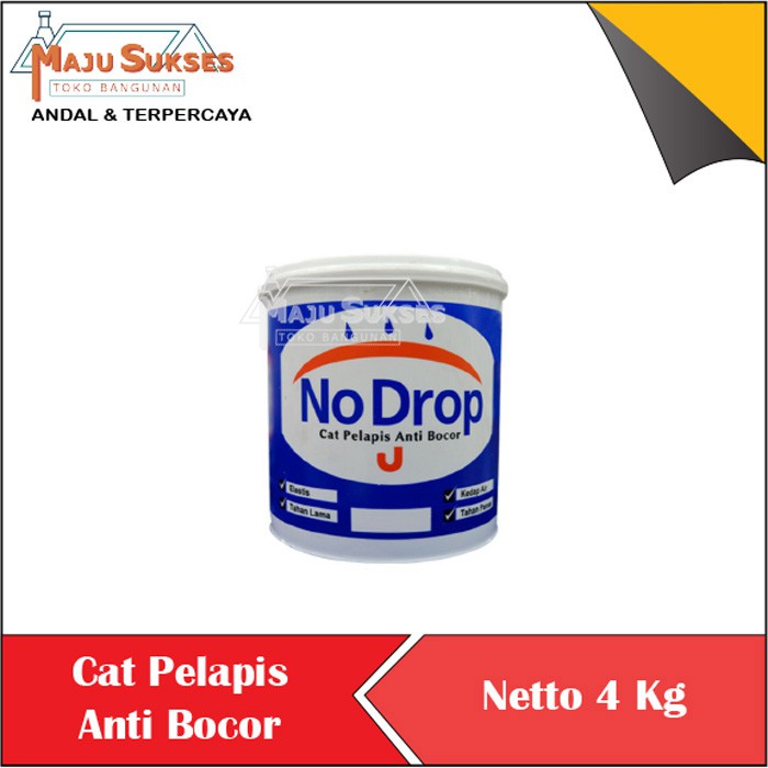 Jual NO DROP NODROP CAT PELAPIS ANTI BOCOR REMBES CAT TEMBOK EKSTERIOR WATERPROOFING ELASTIS 4 ...
