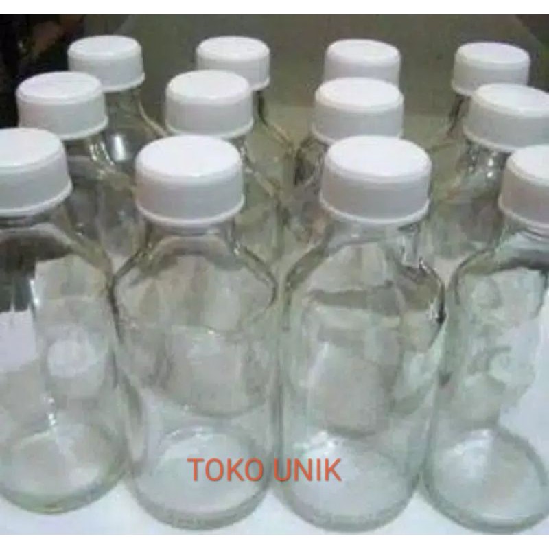 Jual paket 8 pcs Botol Kaca 150ml free bubble warp dan kardus | Shopee ...