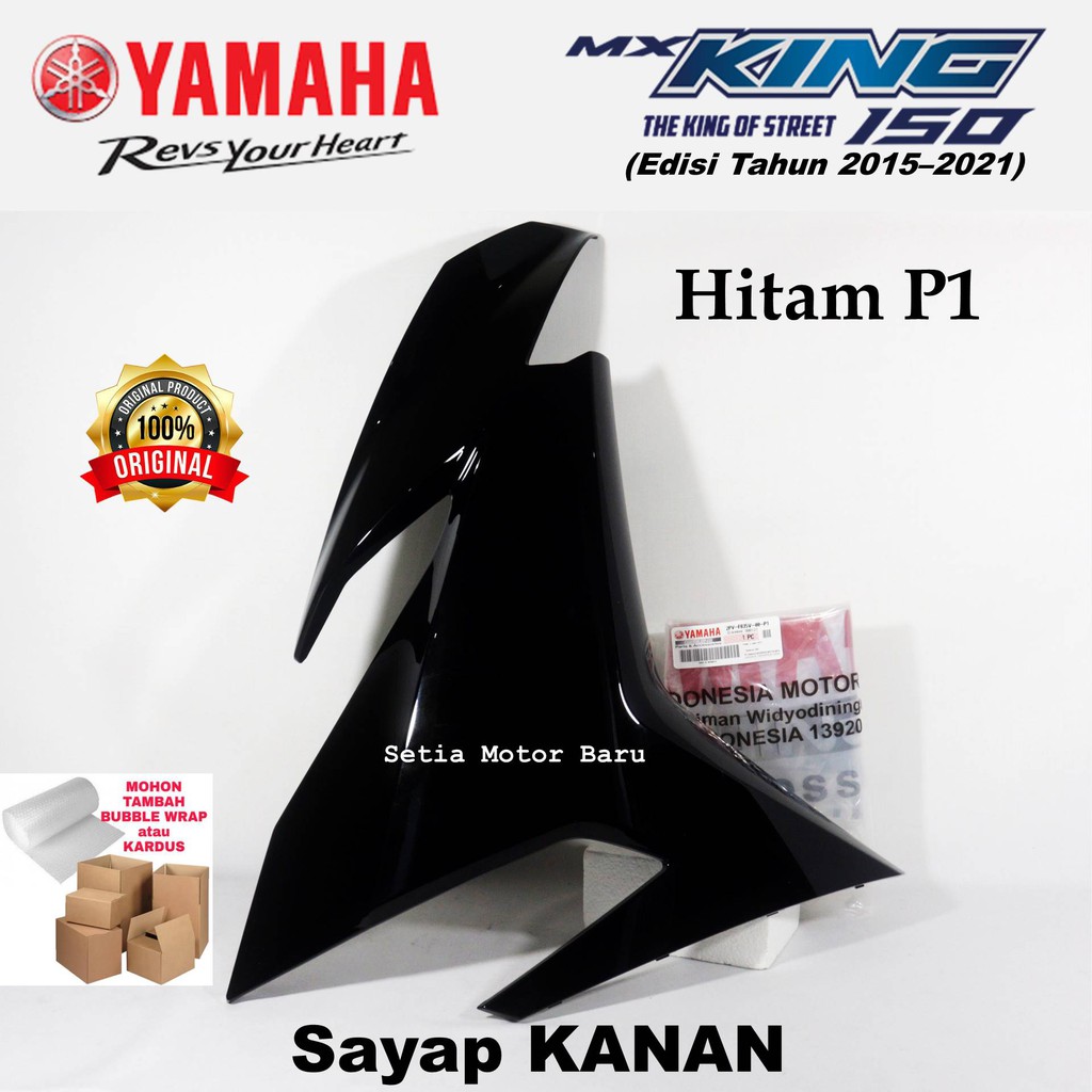 Jual Legshield Sayap Motor Mx King Mxking Old V1 Kanan Hitam Glossy ...