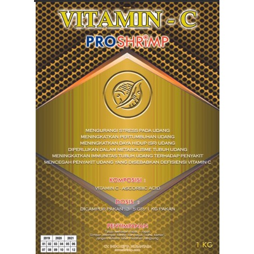 Jual VITAMIN C - ASCORBIC 5kg untuk BUDIDAYA UDANG / PROBIOTIK UDANG ...