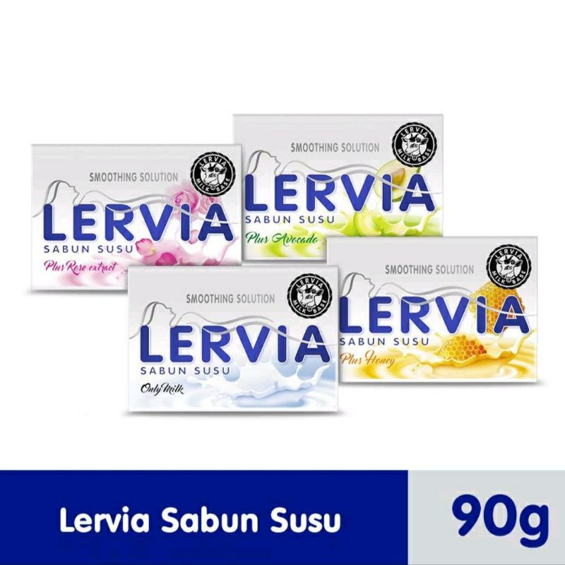 Jual LERVIA Sabun Susu Plus Avocado 90g | Shopee Indonesia