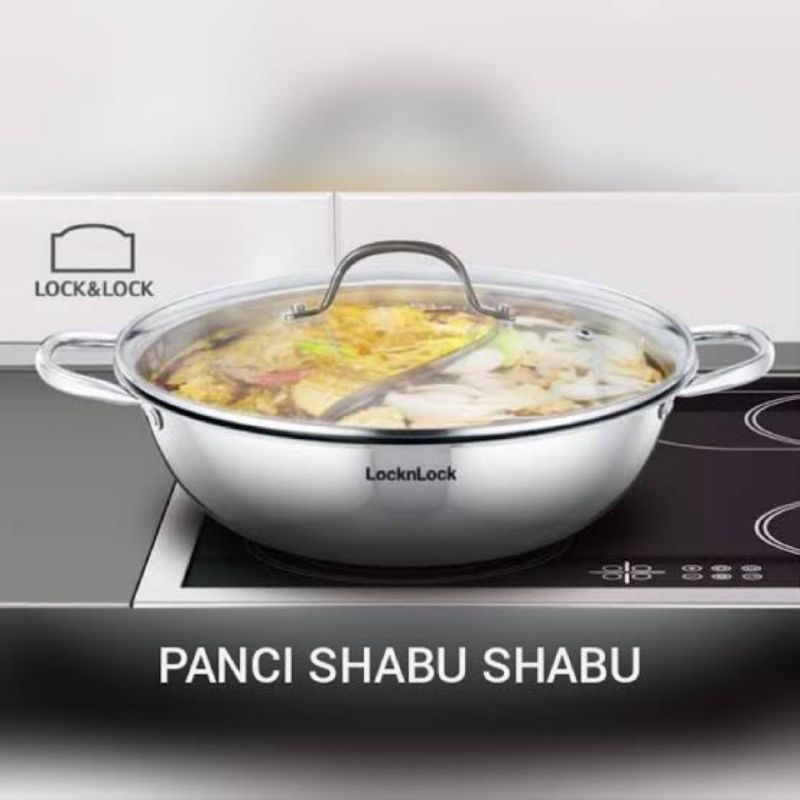 Jual Panci Shabu Sekat LocknLock 30cm / panci sekat locknlock | Shopee ...