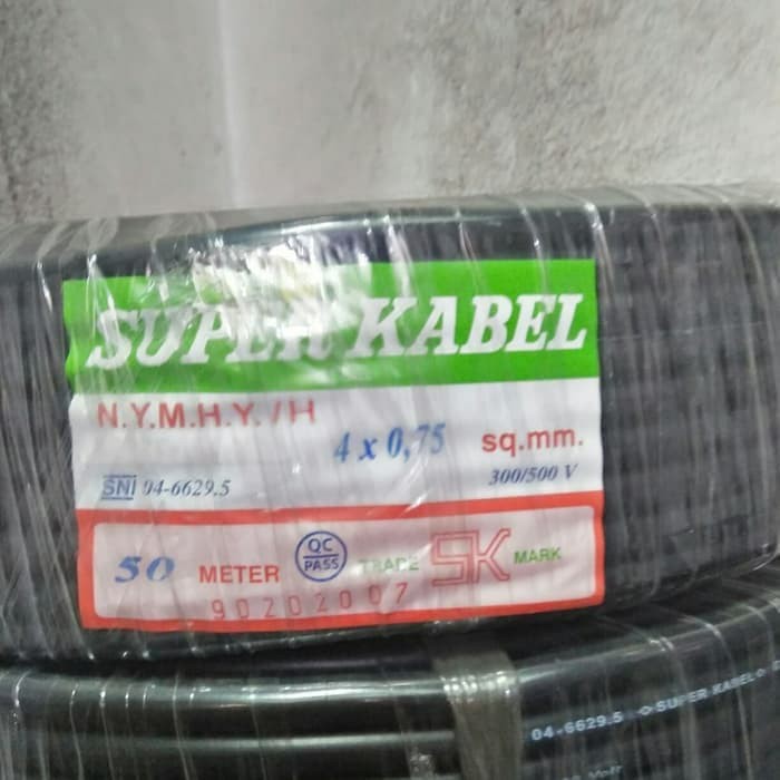 Jual KABEL MEREK SUPER NYYHY UKURAN 4 X 0,75 /Roll 50Mtr ( SNI ...