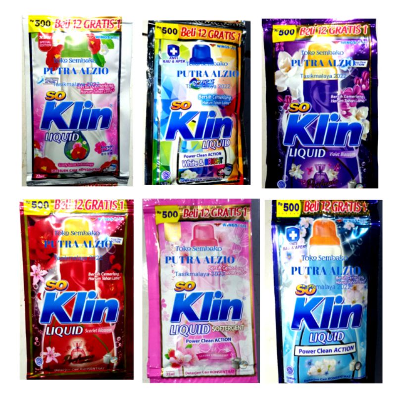 Jual Promo Soklin Cair Sachet - Soklin Liquid Sachet 22ml/Pcs | Shopee ...