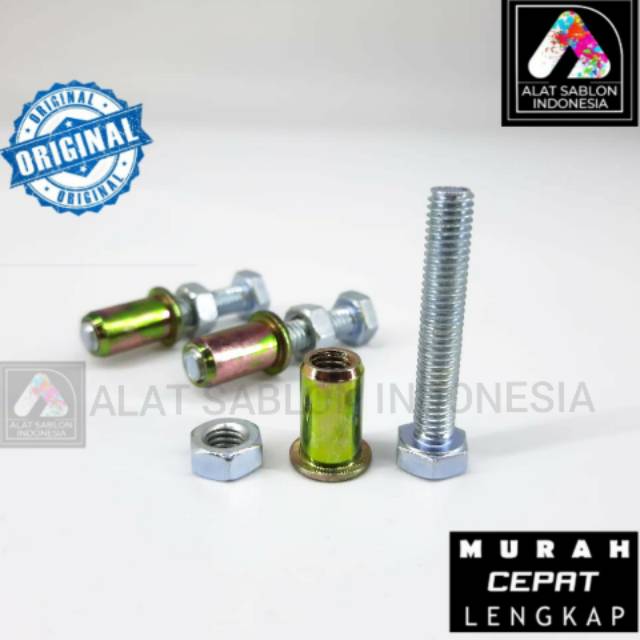 Jual RIVET MUR BAUT 1SET ALAT SABLON | Shopee Indonesia