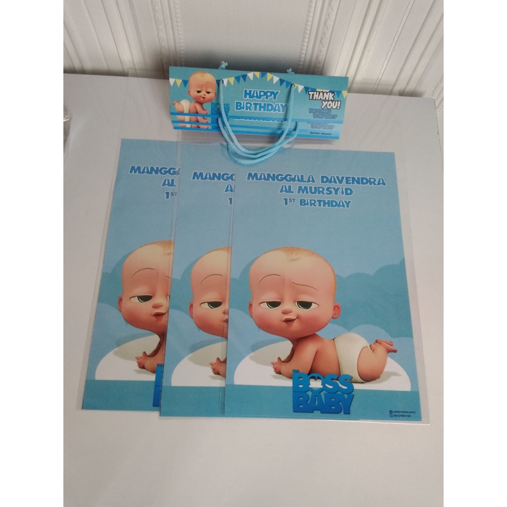 Jual plastik snack baby boss/ plastik snack boss baby/ wadah bingkisan ...