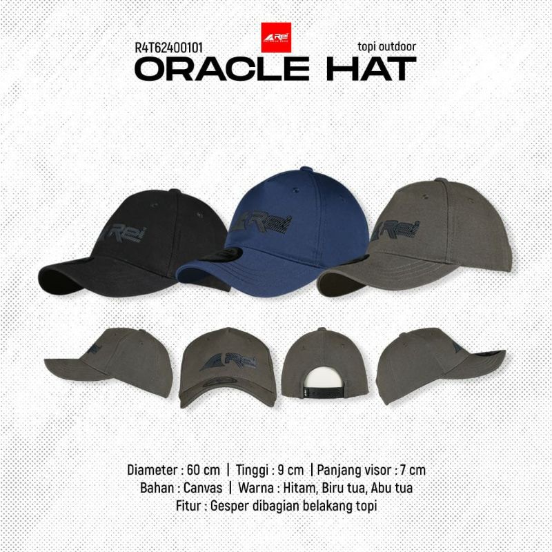 Jual [ COD ] Topi Pria Oracle Regular price Arei Outdoorgear - Topi ...