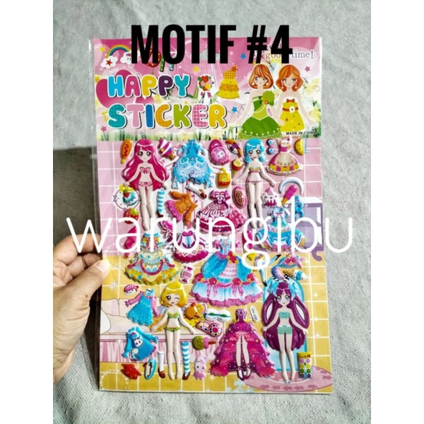 Jual Jumbo Dress Up Sticker Gambar Tempel Stiker Baju Orang Orangan ...