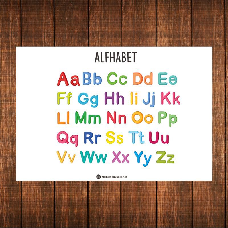 Jual Poster Edukasi/Poster Alfabet/Poster ABC | Shopee Indonesia