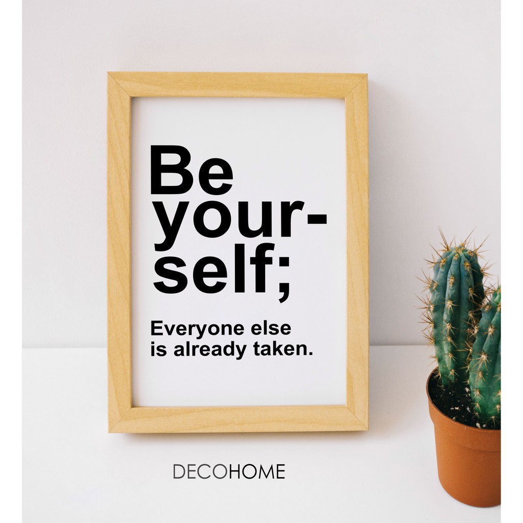 Jual Poster motivasi - be yourself | Shopee Indonesia