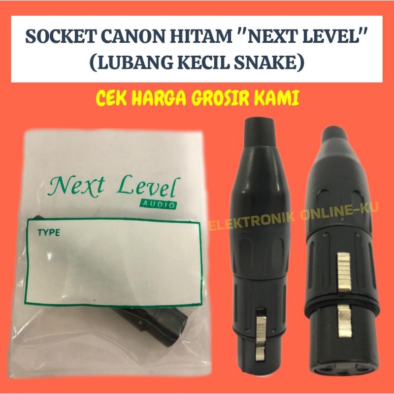 Jual SOCKET CANON HITAM NEXT LEVEL (LUBANG KECIL SNAKE) | Shopee Indonesia