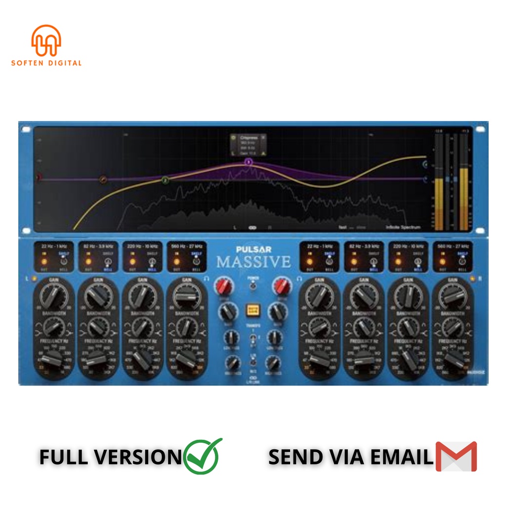 Jual Pulsar Audio Massive v1 VST Plugin emulation of the Manley Massive Passive* EQ mixing ...