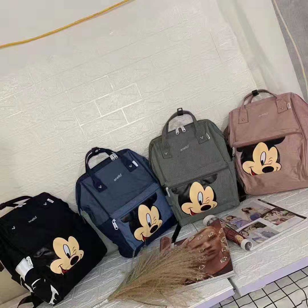 Jual ANELLO MICKEY MOUSE MULTIFUNGSI BACKPACK IMPORT | Shopee Indonesia