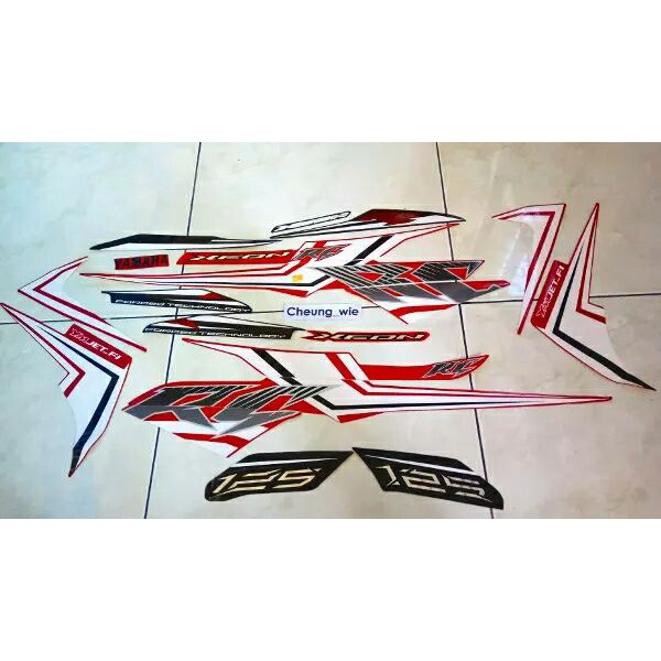 Jual lis body stiker striping yamaha xeon rc 125 injeksi ymjetf1 2014 ...