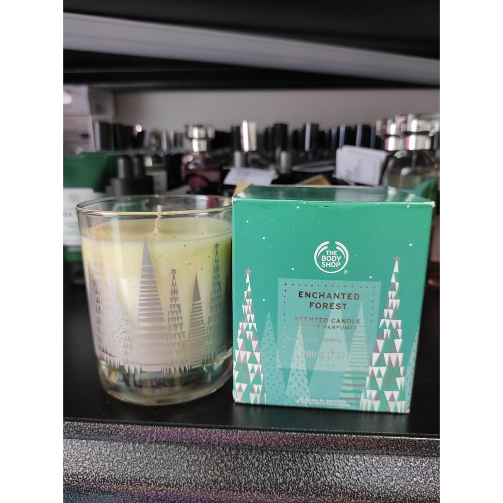 Jual The Body Shop Enchanted Forest Candle 200g | Shopee Indonesia
