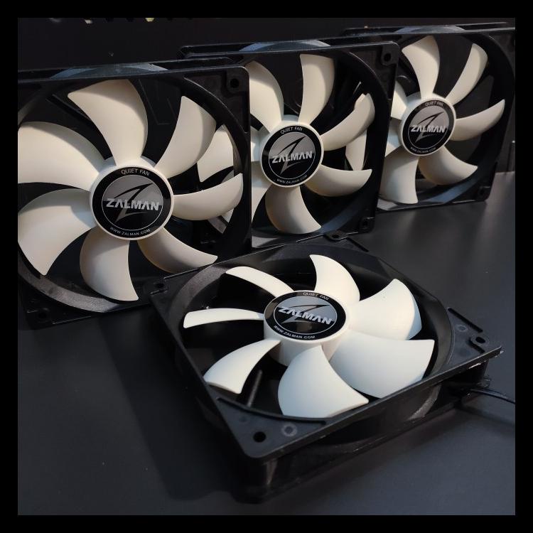 Jual READY! FAN CASING CPU CASE FAN 12CM ZALMAN ZA1225ASL PWM 3 PIN 12V ...