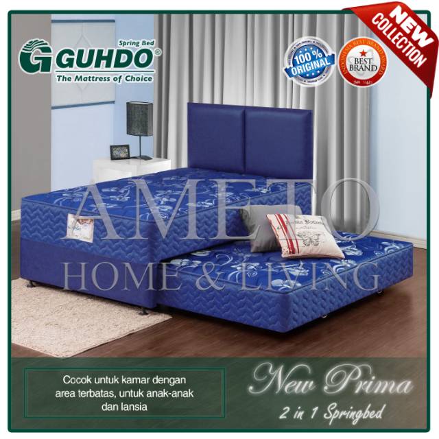 Jual Guhdo Springbed 2 in 1 New Prima HB Atlantic Full set | Shopee Indonesia
