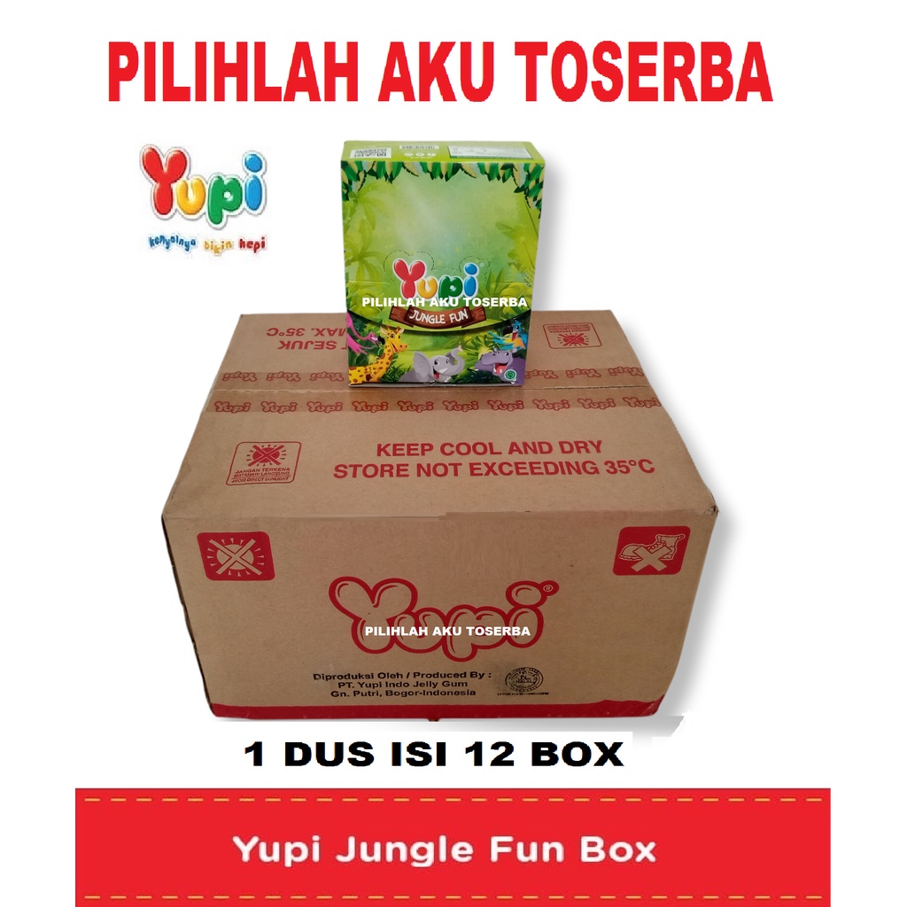 Jual YUPI JUNGLE FUN BOX - ( HARGA 1 DUS ISI 12 BOX ) | Shopee Indonesia