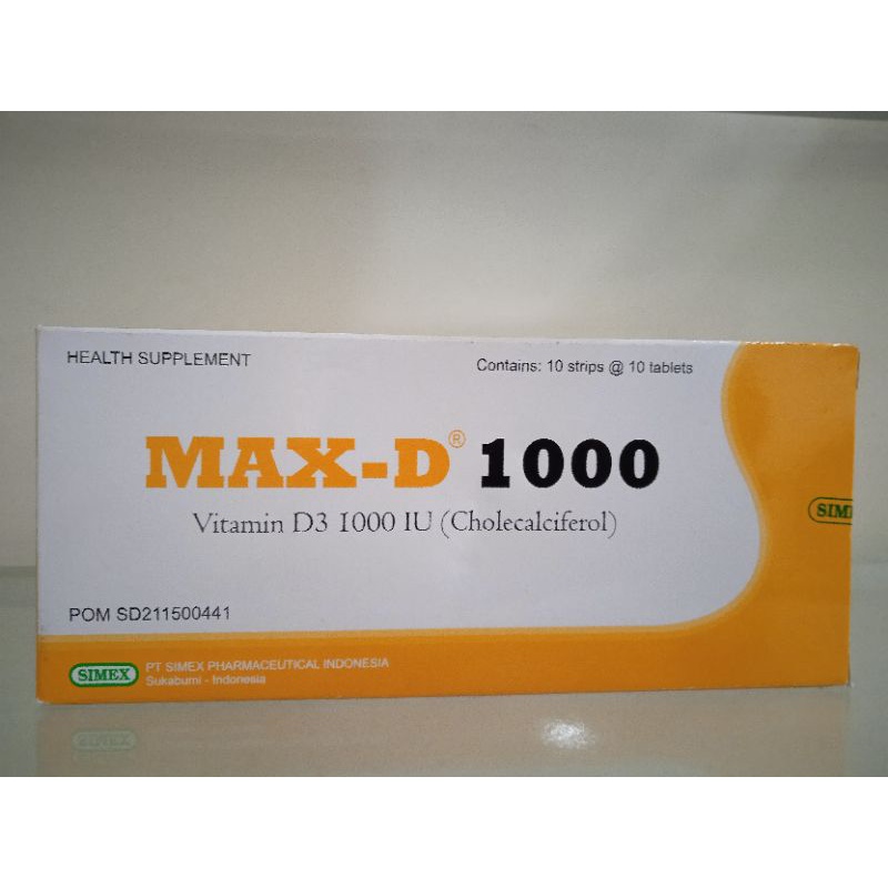 Jual MAX-D 1000 IU | Shopee Indonesia