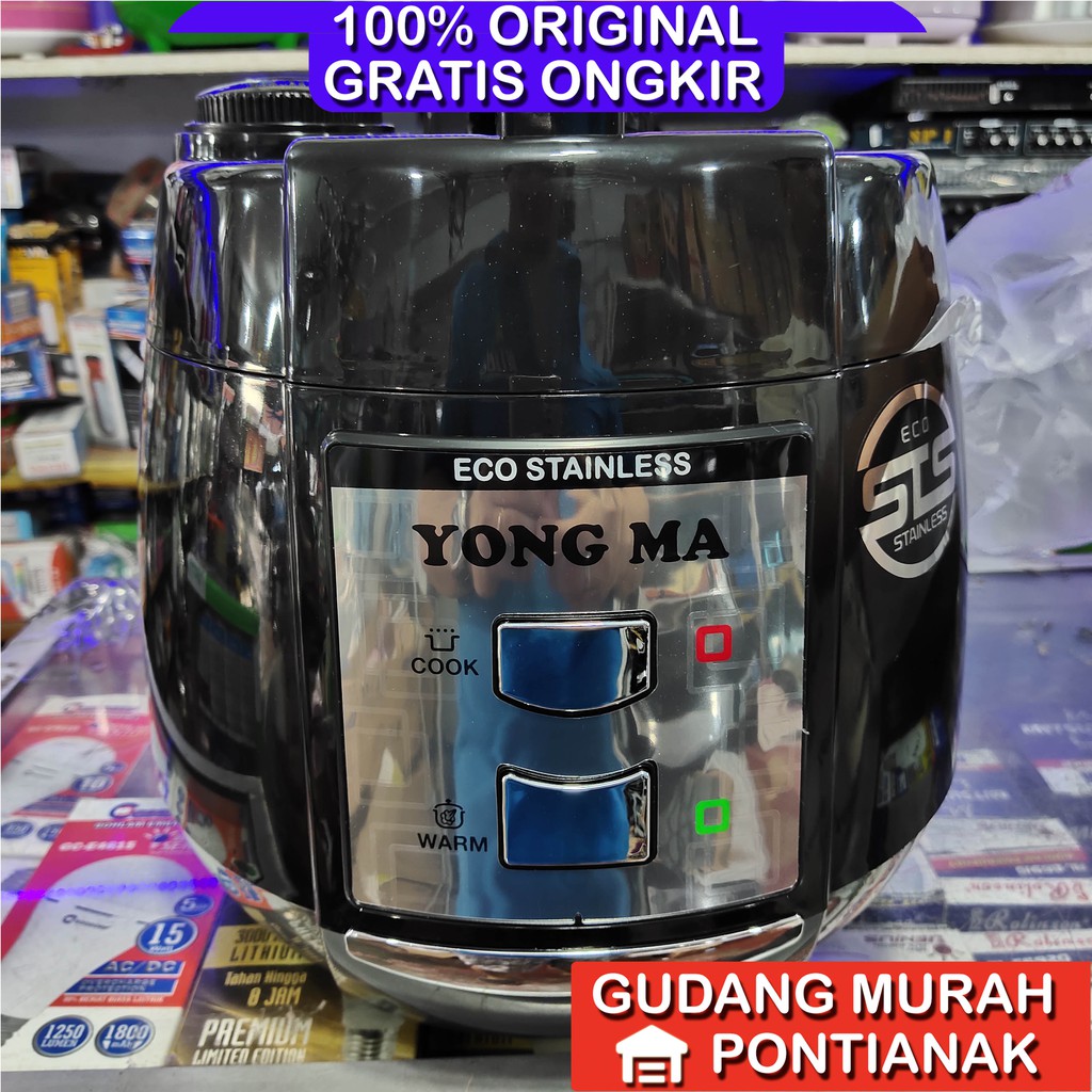 Jual Rice cooker Yong Ma SMC 4053 stainles stenles anti karat putih ...