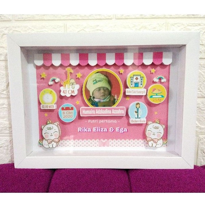 Jual Hadiah | Pajangan | Hiasan dinding | Scrap Frame 3D Ukuran A4 ...