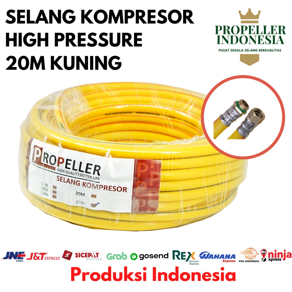 Jual Selang Paket Kompresor Kuning 20M Selang Kompresor Angin Selang ...
