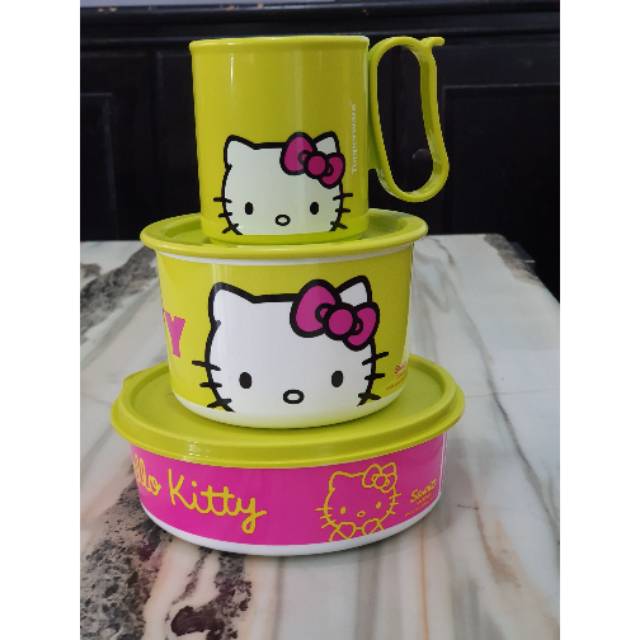 Jual Hello kitty snack & meal time set (3) | Shopee Indonesia