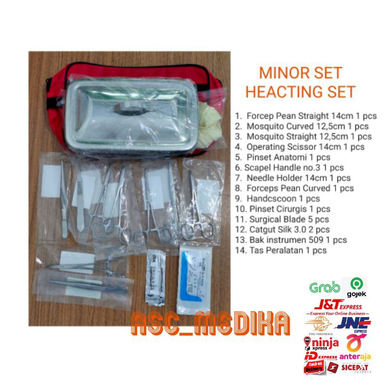 Jual Minor Set 14 item With Instrumen 509 Stainless Steel / Heacting ...