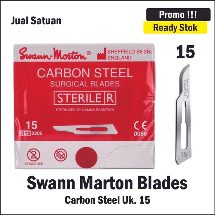 Jual Swann-Morton Scapel Blade 1 pc - No.15 | Shopee Indonesia