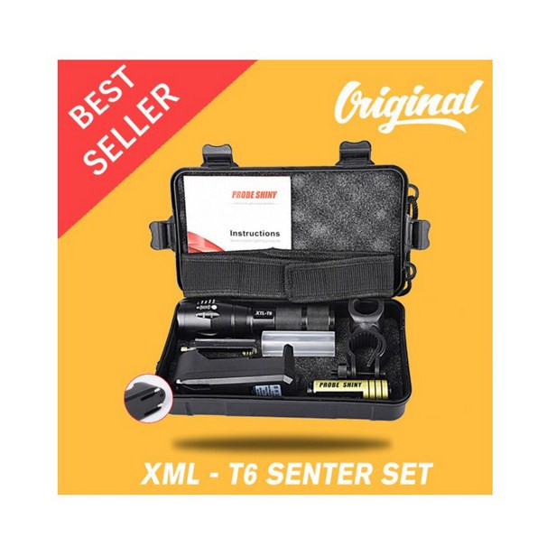 Jual SENTER PAKET LED E17 LED Tactical XML - T6 8000 Lumens | Shopee ...