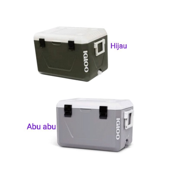 Jual Igloo 27 liter Cooler Box Nestable Abu abu dan Hijau | Shopee ...