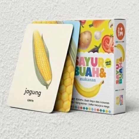 Jual FLASHCARD SAYUR, BUAH DAN SAYUR BY THE GANG OF FUR | Shopee Indonesia