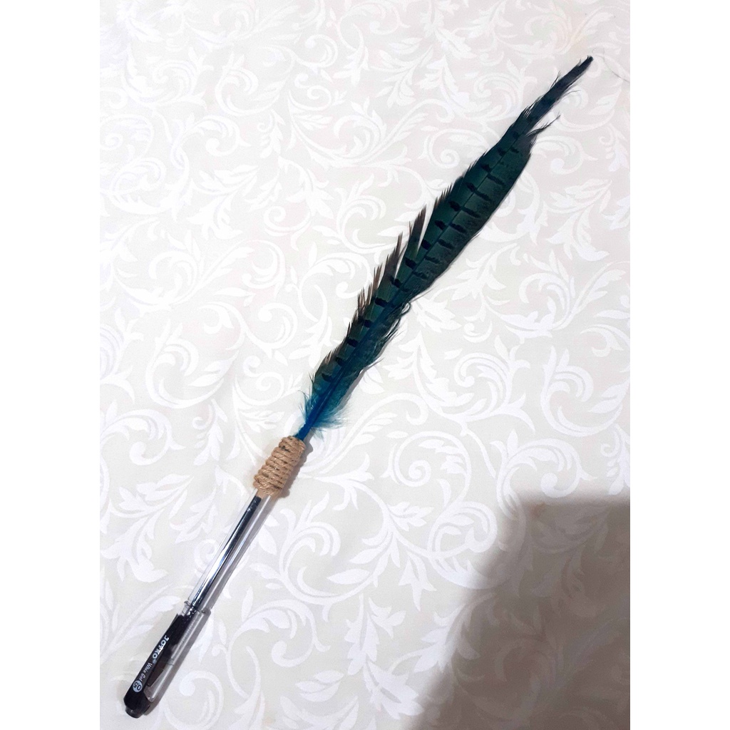 Jual pen sayap bulu 12 cm / Pen antik/klasik /souvenir nikah & ulang ...