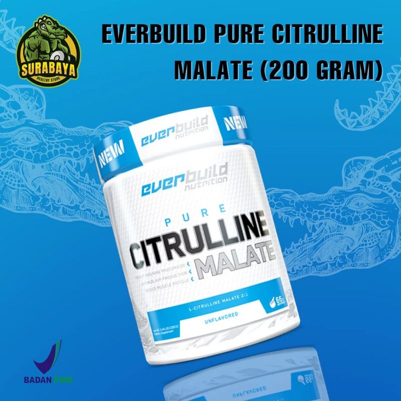 Jual EverBuild Nutrition Pure Citrulline Citruline Malate 200 Gram Ever ...