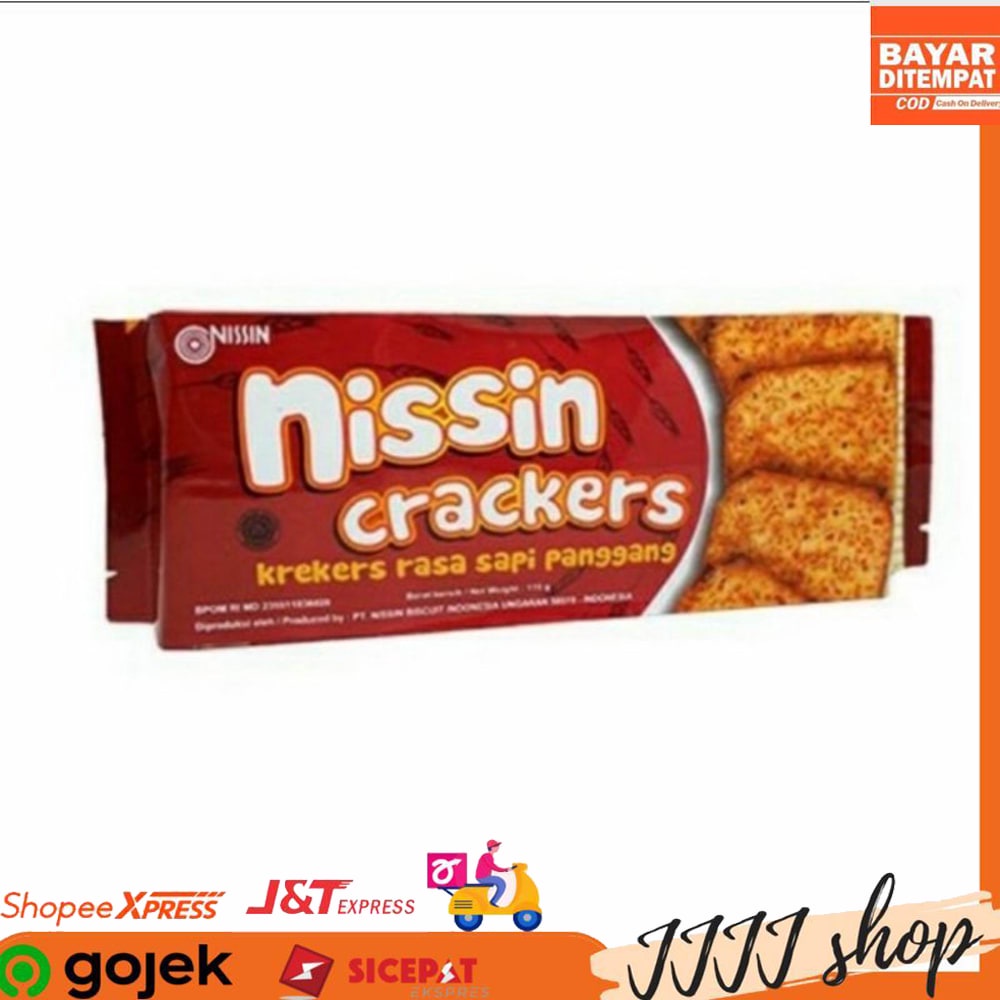 Jual Nissin Crackers Cemilan Snack Kreker Biskuit rasa Sapi Panggang ...
