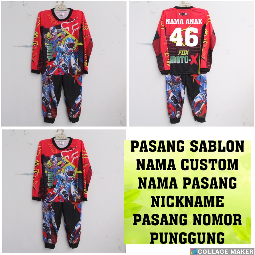 Jual Baju balap baju motorcross setelan baju balap sepeda baju balap ...
