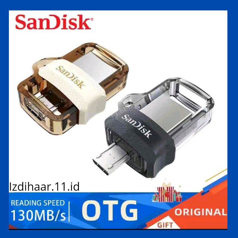 Jual FLASHDISK 2IN1 USB OTG 3.0 64GB 32GB 128GB ORIGINAL SANDISK USB 3. ...