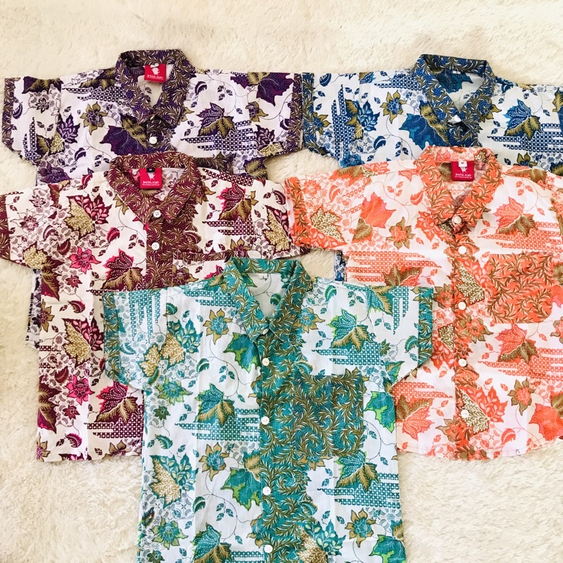 Jual BATIK KIDS KEMEJA BATIK ANAK COWOK CEWEK UNISEX MIX COCOK UNTUK KE ...