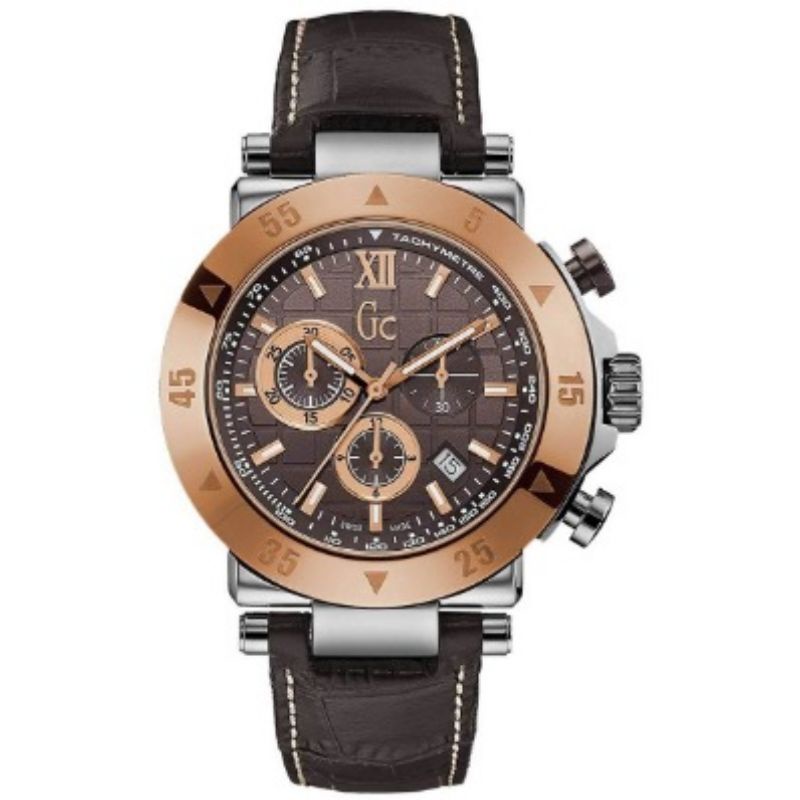 Jual Jam Tangan Pria Guess Collection Gc X90020G4S Leather Original ...