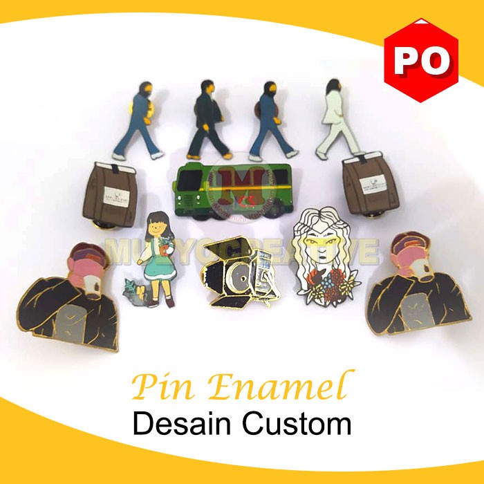 Jual Enamel Pin Custom Tempah Dan Order Sesuai Desain Yang Dikehendaki ...
