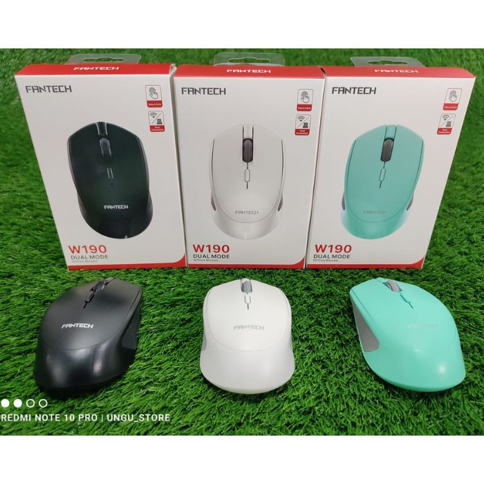 Jual MOUSE WIRELESS FANTECH W190 SILENT BLUETOOTH MOUSE | Shopee Indonesia