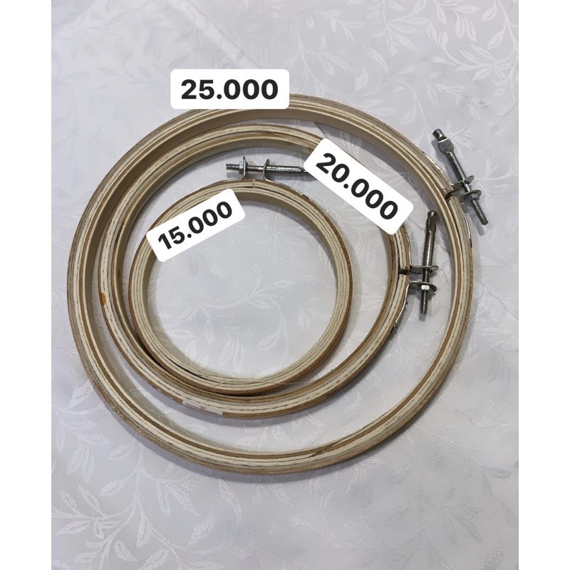 Jual hoop pemidangan ram menyulam sulam embroidery lokal kayu bambu ...