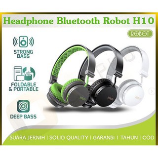 Jual Headphone Bluetooth Wireless ROBOT Spirit H10 Headset | Shopee ...